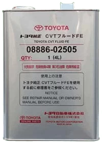 Toyota 08886-02505 CVTF FE ~ 4L Pack - Sahali Lubricants